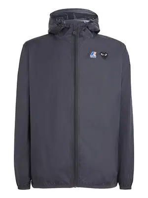 Play Comme Des Garcon X K-way Water-resistant Jacket - Black