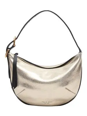 Rag & Bone Small Mercer Leather Hobo Bag - Gold