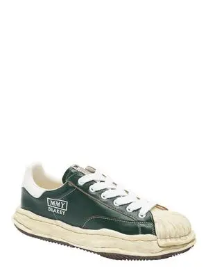 Mihara Yasuhiro Blakey Og Sole Leather Sneakers - Green