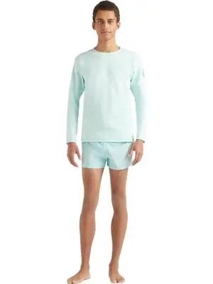 Vilebrequin Solid Long Sleeve Rashguard With Turtle Detail - Celadon