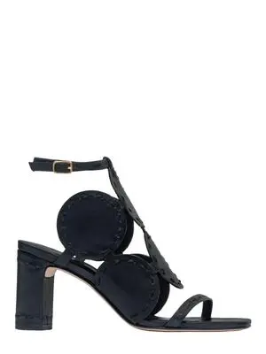 Bernardo New Moon 75" High Heel Strappy Sandals - Black