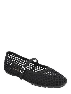 Mia Kora Mary Jane Flat - Black