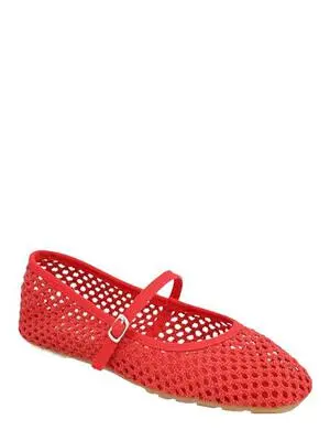 Mia Kora Mary Jane Flat - Red