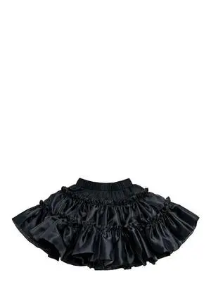 MIMI TUTU Mimi Tutu Frilled Satin Skort Black