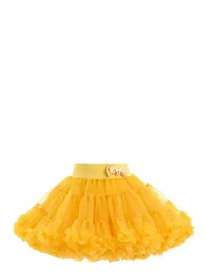 MIMI TUTU Bow Tulle Skirt - Canary Yellow