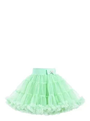 MIMI TUTU Bow Tulle Skirt - Green Pastel