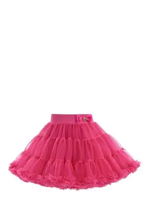 MIMI TUTU Bow Tulle Skirt - Pink Rogue