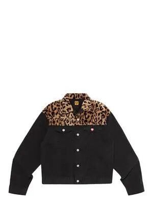 HUMAN MADE Leopard Denim Work Jacket - Black