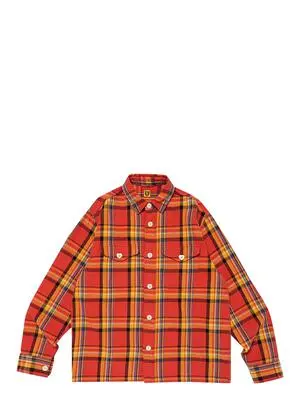 HUMAN MADE Check Shirt - Orange