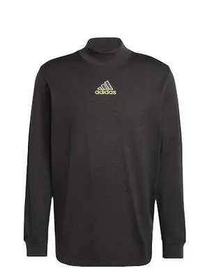 Adidas Long Sleeve Mock Neck Top - Black