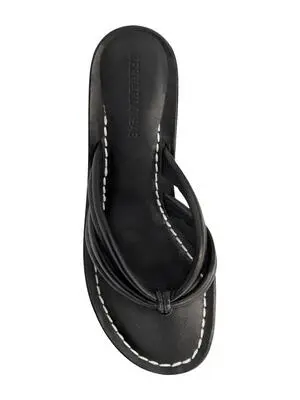 Bernardo Bernardo 1946 Miami Leather Mule Sandals Black