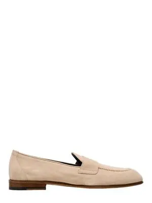Brioni Brioni Suede Penny Loafers Beige