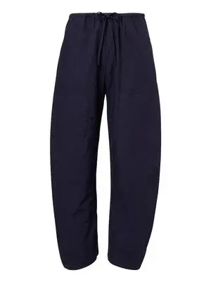 LESET Kyoto Cotton Wide-leg Pants - Blue