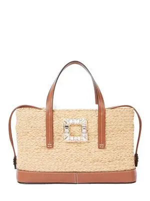 ROGER VIVIER Viv' Skate Small Tote Bag - Neutrals