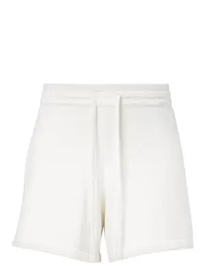 The Upside Lavalliere Rosie Knitted Cotton Shorts - White