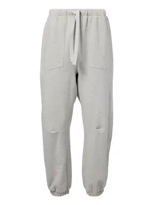 NILI LOTAN Dulce Cotton-blend Sweatpants - Grey