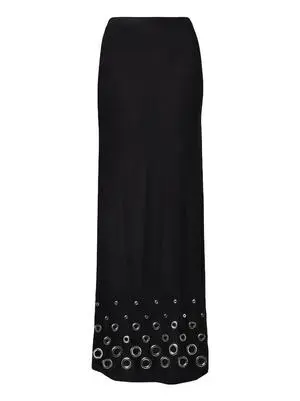 Rabanne Embellished Maxi Skirt - Black