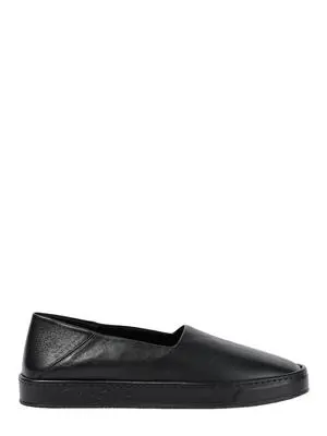 Giorgio Armani Leather Loafers - Black