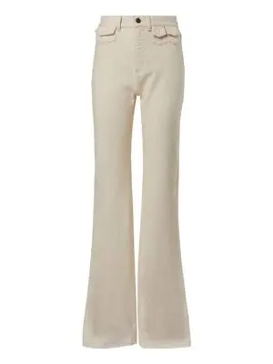 Chloé High-rise Flared Jeans - White