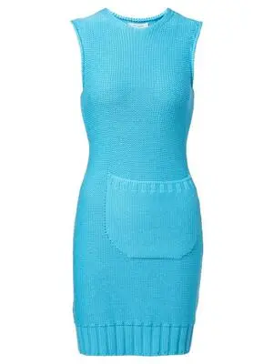 JW Anderson Knitted Mini Dress - Blue