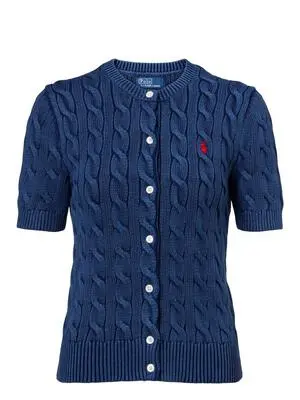 Polo Ralph Lauren Cable-knit Cotton Cardigan - Blue