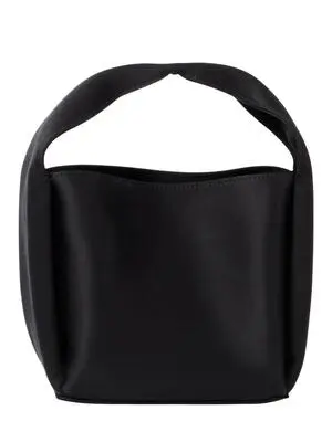 TOTEME Petite Satin Tote Bag - Black