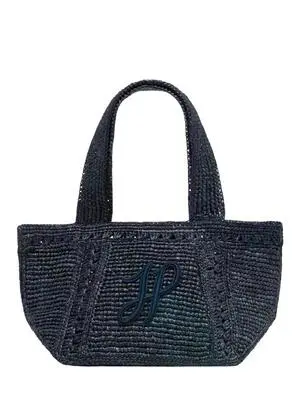 Patou Jp Monogram Trapeze Tote Bag - Blue
