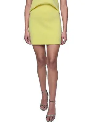 Rebecca Minkoff Gia Intarsia Skirt - Chamomile