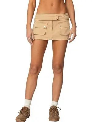EDIKTED Mavis Cargo Mini Skort - Beige