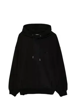 SONGZIO Poetry Embroidered Hoodie - Black