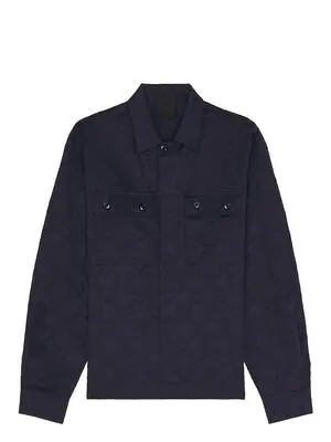 Givenchy Patchwork Army Shirt - Navy