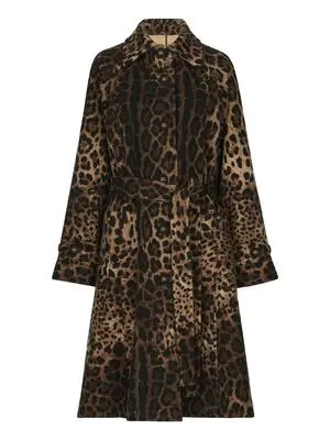 Dolce & Gabbana Leopard-print Wool-blend Coat - Animal Print