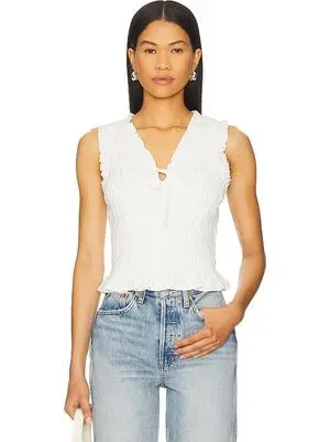 Paige Devi Top - White