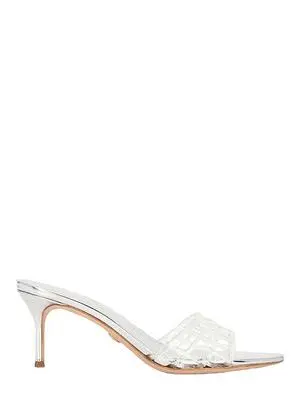 Veronica Beard Tia Jelly Heel - Clear & Silver