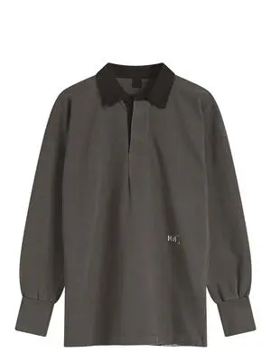 MAISON MARGIELA Maison Margiela Long Sleeve Polo Top With Logo