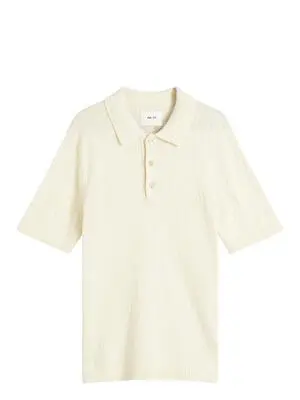 Nn07 Randy Boucle Polo Shirt - Ecru