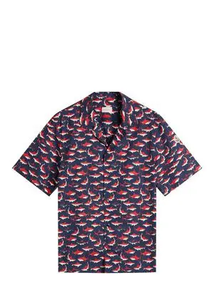 Moncler Little Sharks Printed Cotton Poplin Shirt - Multi