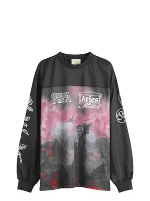Aries Ramscape Airtex Longsleeve T-shirt - Multi