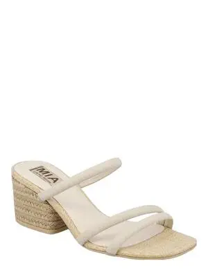 Mia MIA Inara Espadrille Slide Sandal Bone