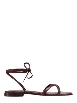MARGAUX LONNBERG Wrap Sandal Burgundy Nappa