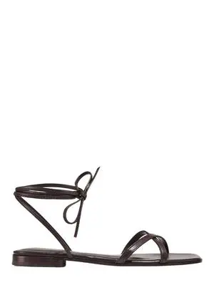 MARGAUX LONNBERG Wrap Sandal Espresso Nappa