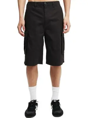 COTTON ON Baggy Cargo Short - Black