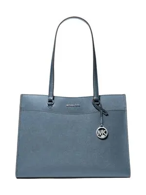 Michael Kors Jet Set Travel Large Saffiano Leather Tote - Blue