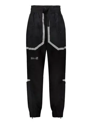 ISO.POETISM Contrasting-trim Track Pants - Black