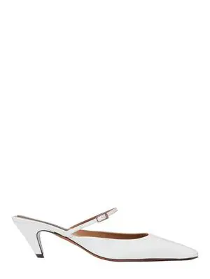 Stella McCartney 90mm Square-toe Mules - White