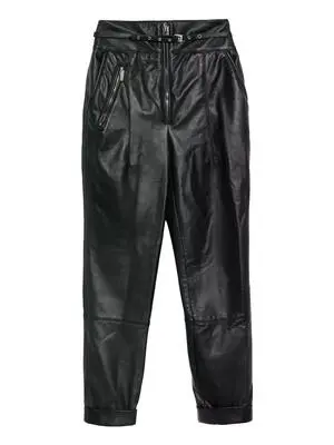 MITILIANE COUTURE Leather Trousers - Black