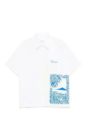 LANEUS Logo-print Shirt - White