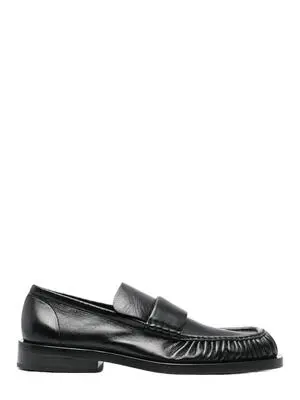 JIL SANDER Leather Loafers - Black