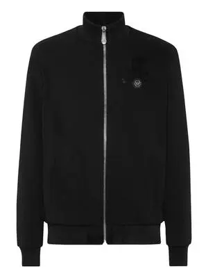 Philipp Plein Skull-embellished Bomber Jacket - Black
