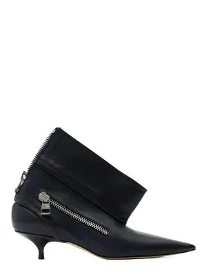 JW Anderson 40mm Leather Ankle Boots - Black